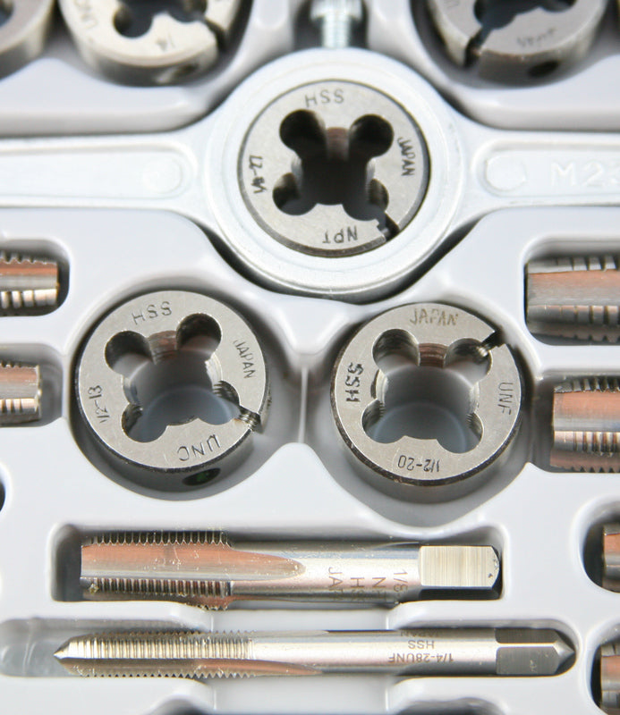 24 Piece Tap and Die Set In Metal Case – Desco Tools